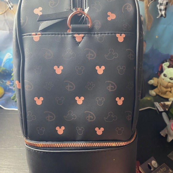 Disney | Bags | Disney Primark Mickey Mouse Rose Gold Black Weekender ...